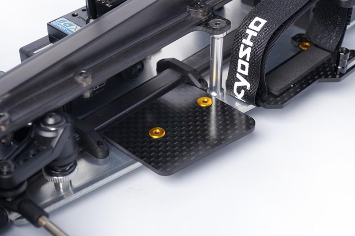 KOS04321-5 Kyosho Mid Optima 2022 Carbon ESC Mount Set - Koswork R/C Model